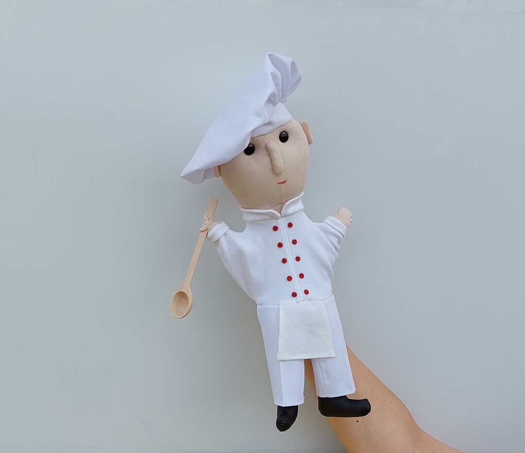 Otto the Cook - Hand Puppet - Etsy
