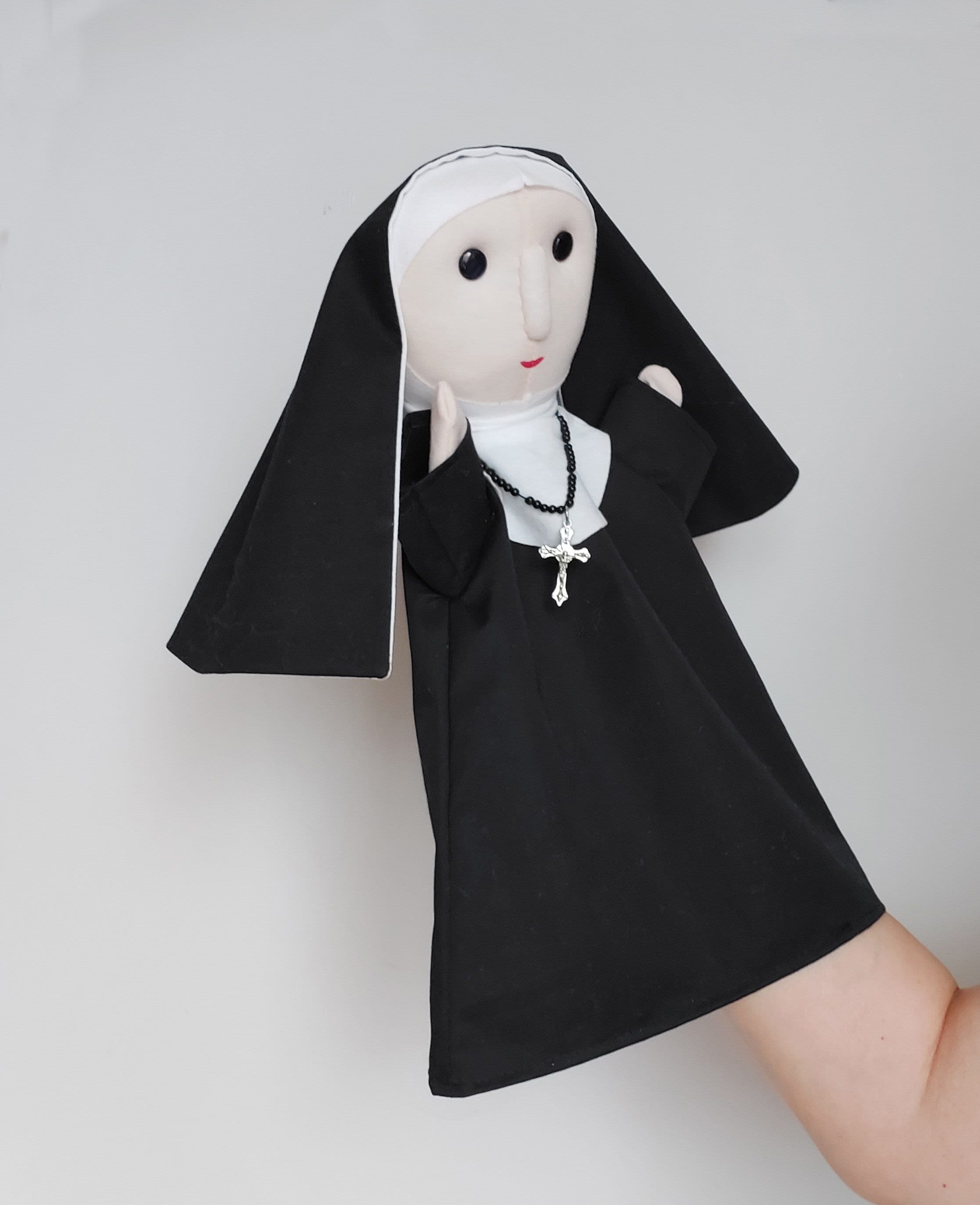 The Nuns Hand Puppet - Etsy