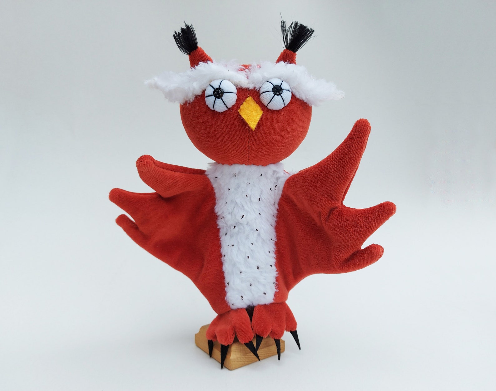 Uhu, the Owl - Handpuppet - Etsy