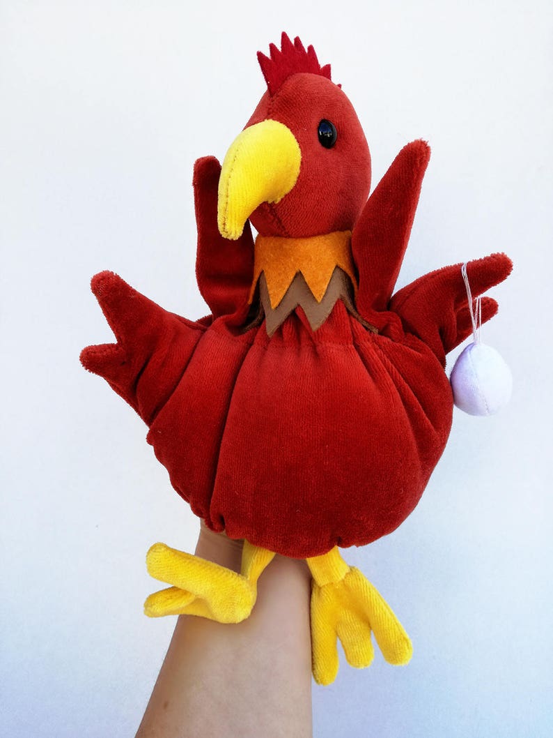 Mathilde the Hen Hand Puppet - Etsy