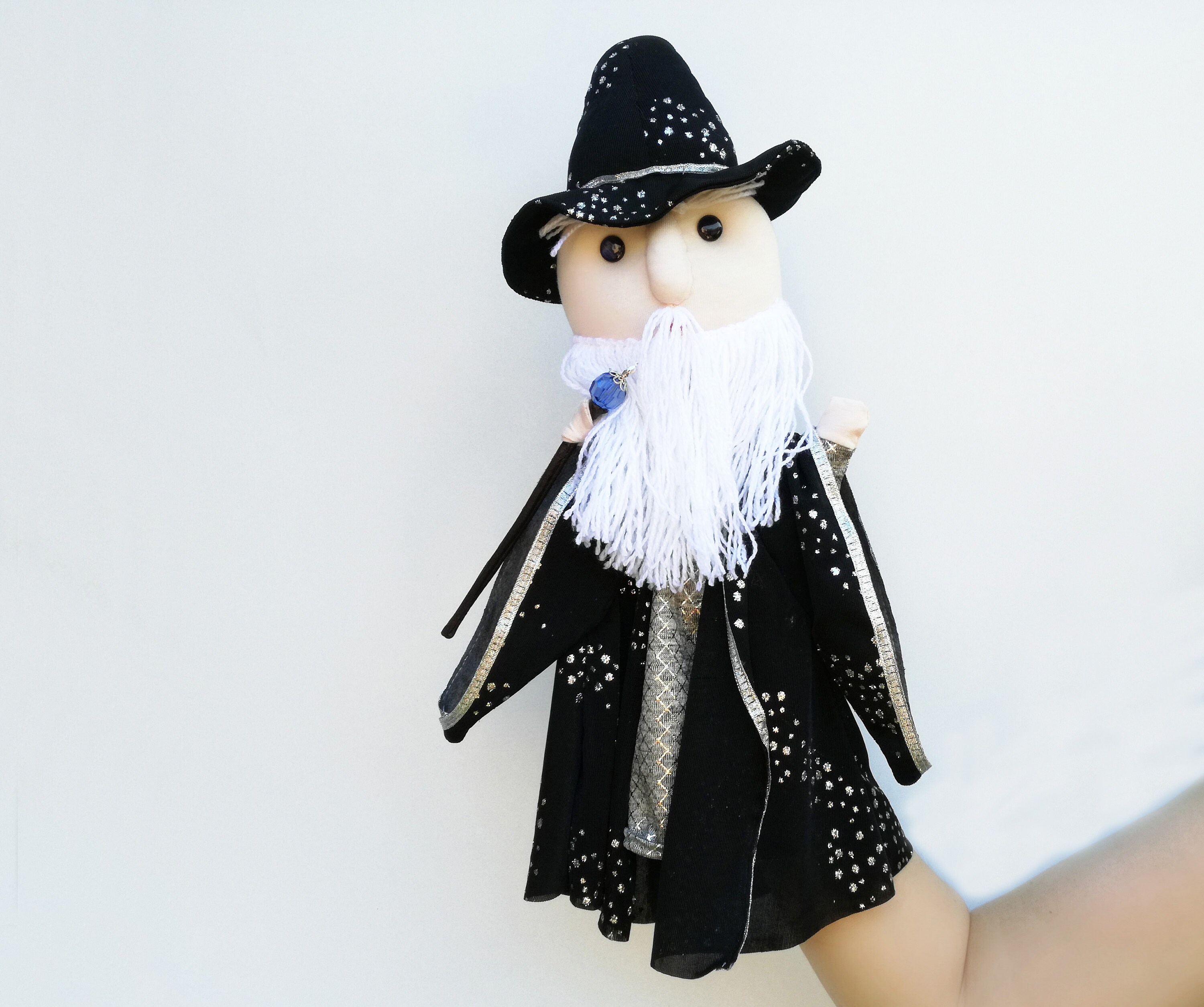 Prospero the wizard hand puppet | Etsy