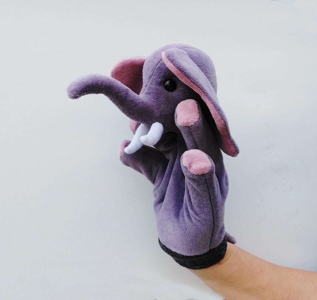 Asha, the Elephant - Hand Puppet - Etsy
