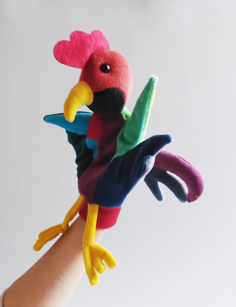 Béla the Rooster Hand Puppet - Etsy