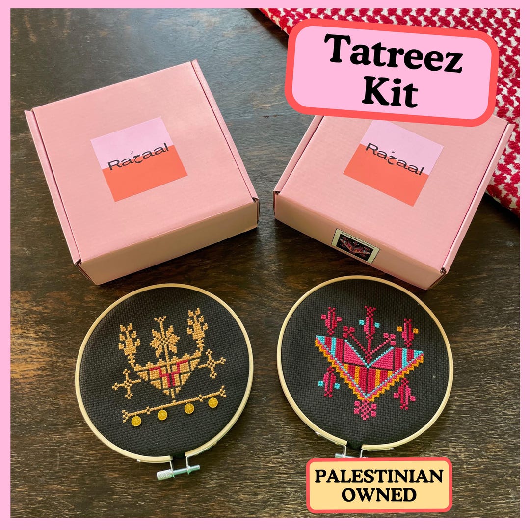 Learn Fallahi Palestinian Tatreez Embroidery Cross-stitch With Gaza ...