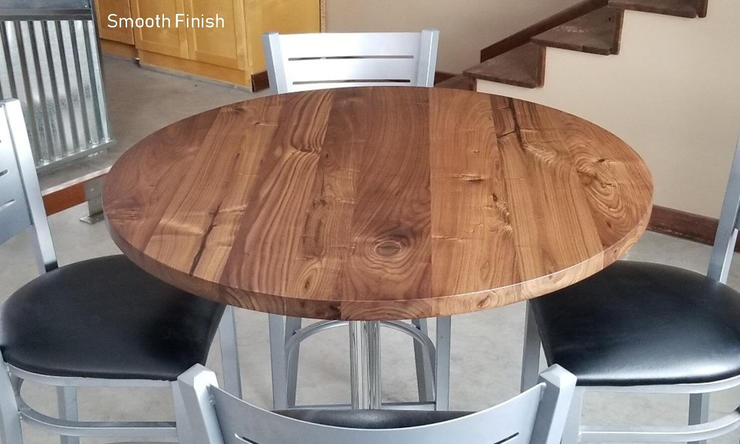 Rustic Dining Table, Round Table Top, Live Edge Round Dining Table ...