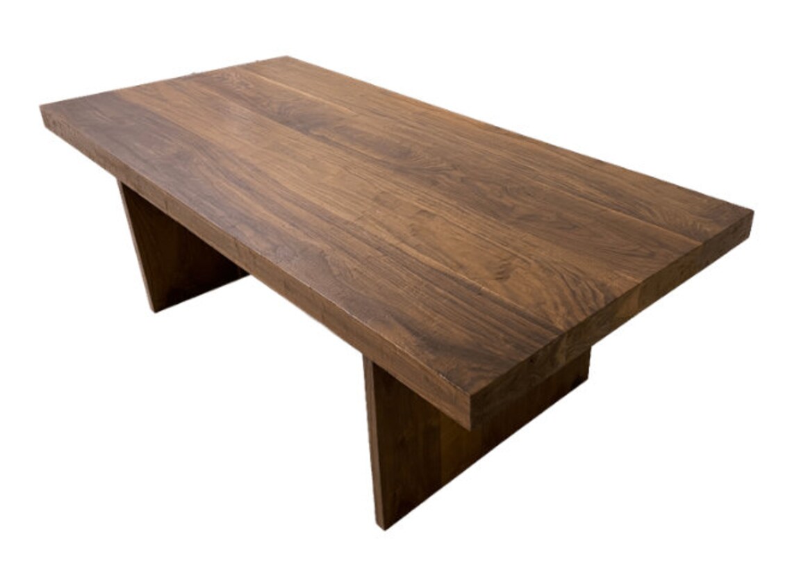 Solid Wood Table With T-shaped Legs Dining Table With Legs - Etsy