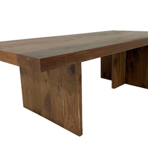 Solid Wood Table With T-shaped Legs Dining Table With Legs - Etsy