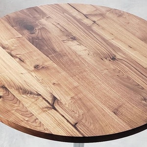Rustic Dining Table, Round Table Top, Live Edge Round Dining Table ...