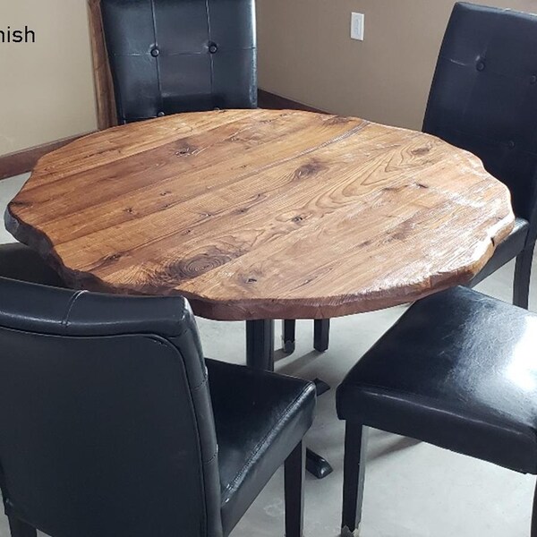 Live Edge Round Dining Table - Etsy