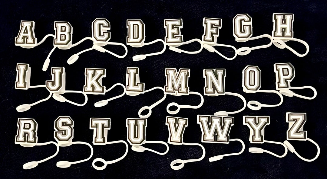 Initial Letters Stanley Cup Straw Topper - Etsy