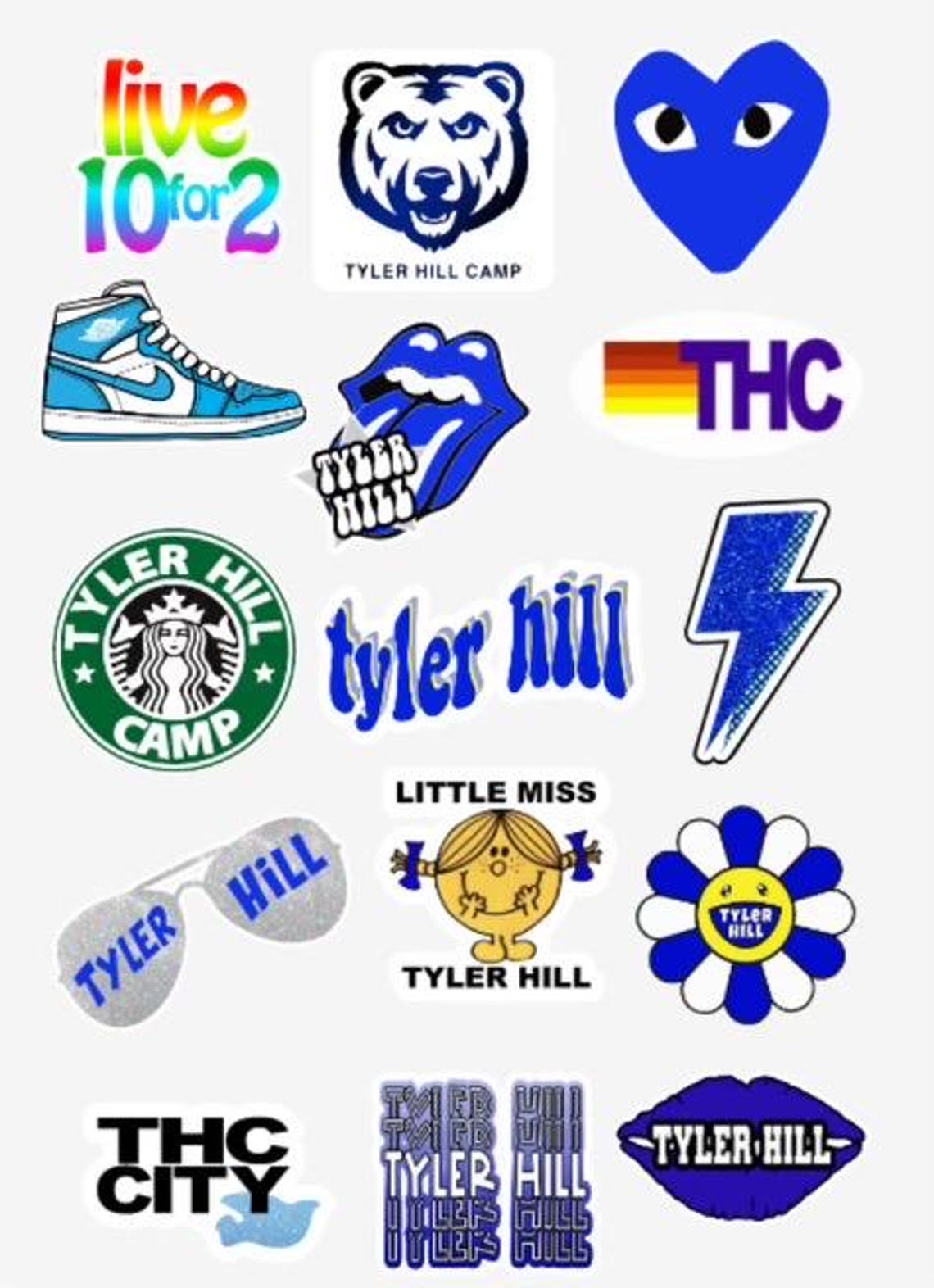 Custom Camp Sticker Sheet (6x9”) LITTLE MISS STYLE - Etsy