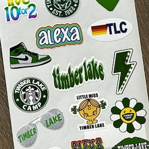 Custom Camp Sticker Sheet (6x9”) LITTLE MISS STYLE - Etsy