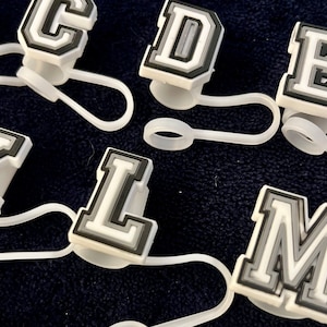 Initial Letters Stanley Cup Straw Topper - Etsy