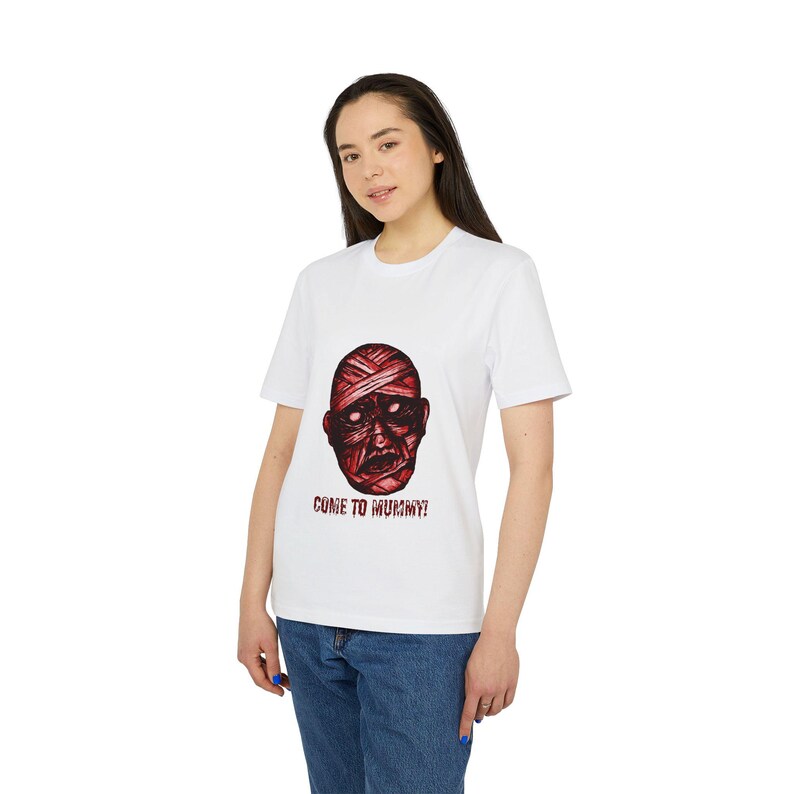 Mummy Head Illustration T-shirt | 'come to Mummy' Horror Tee - Etsy UK