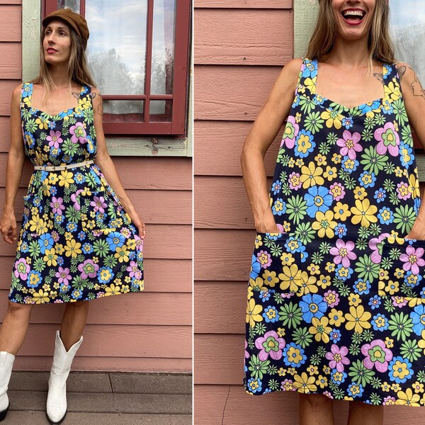 Flower Power Dress - Etsy