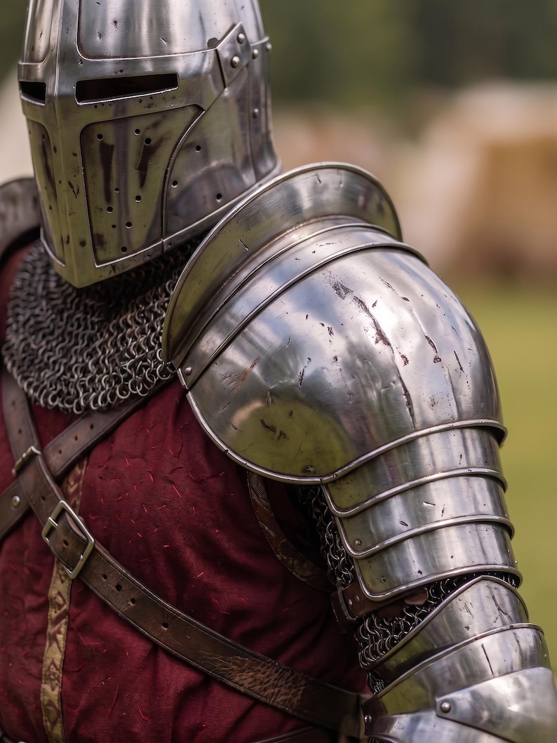 Templar Knight Armor Full Set, Crusader Costume, Medieval Wearable Suit ...