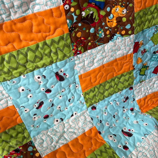 Monster Quilt - Etsy