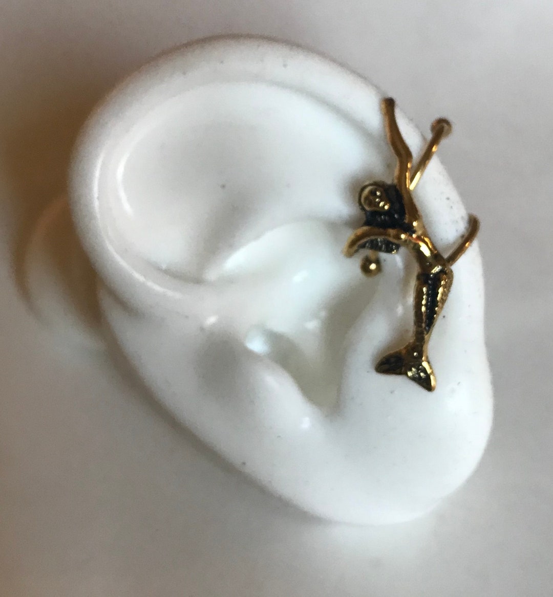 Mermaid Ear Cuff Gold Plate - Etsy