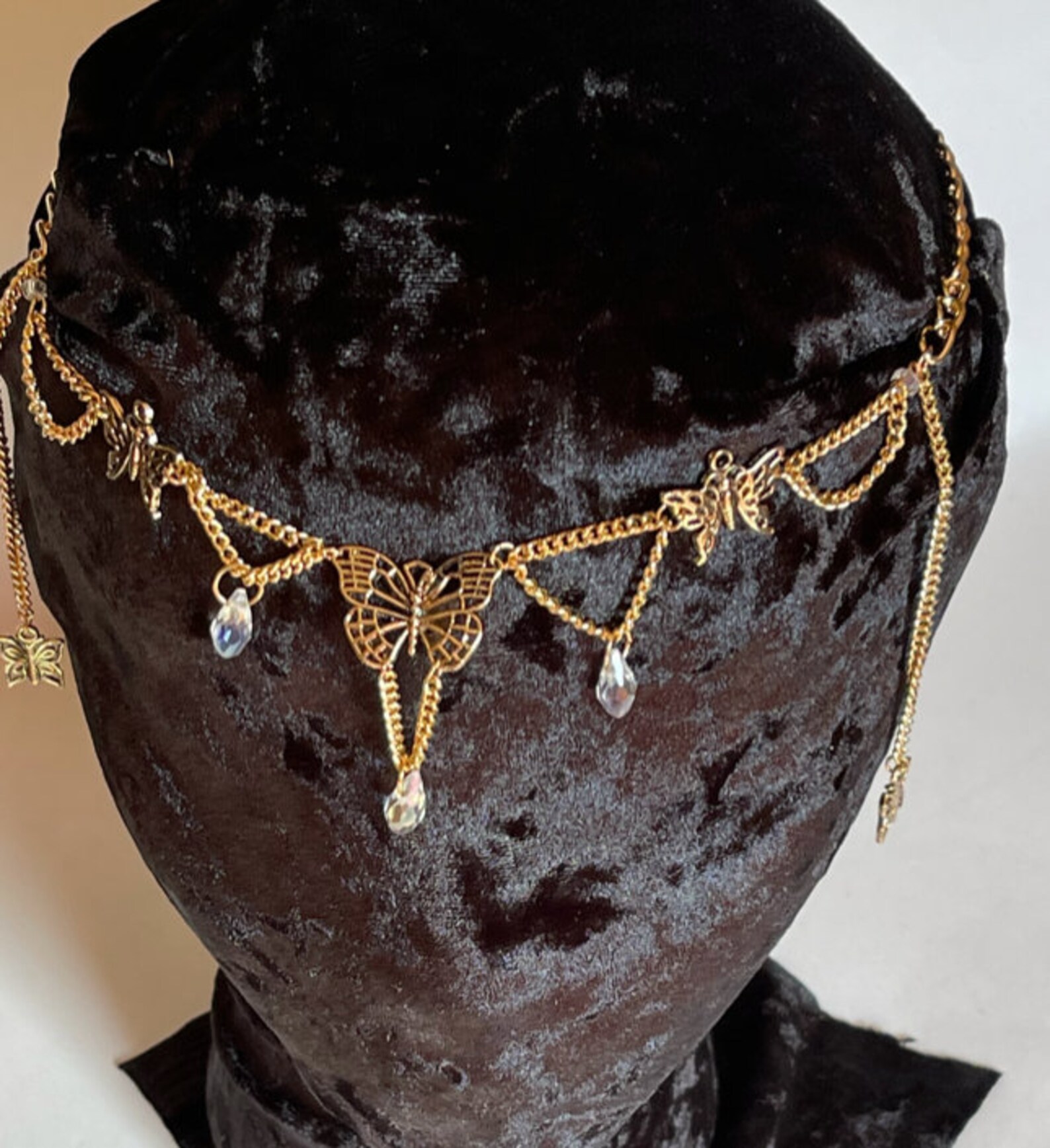 Butterfly Tiara Circlet Diadem Crown Chainmail - Etsy