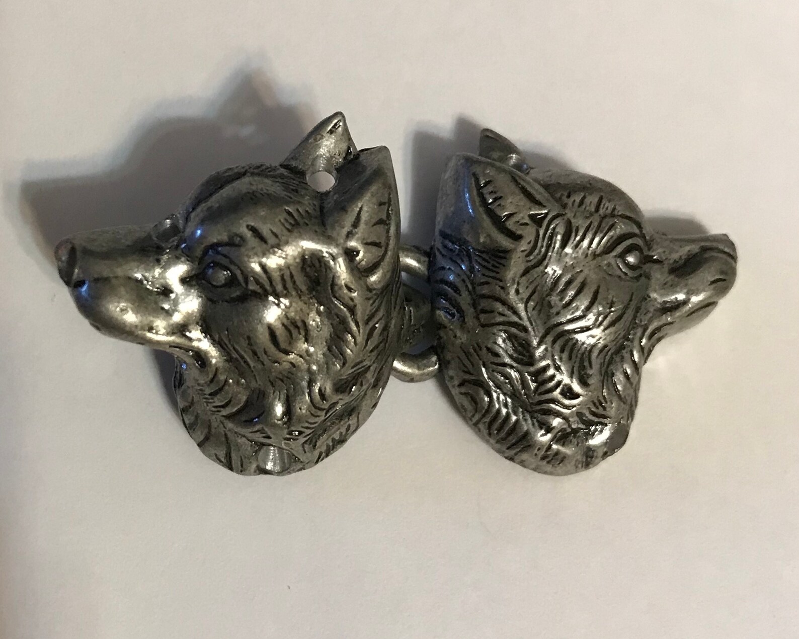 Wolf Cloak Clasp Pewter Cape Closure Fibula Penannular - Etsy