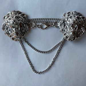 Lion Cloak Clasp Large Size 2 Inches, Penannular, Fibula, Cape Closure ...