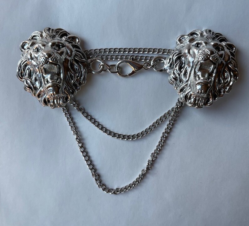 Lion Cloak Clasp Large Size 2 Inches Penannular Fibula Cape | Etsy