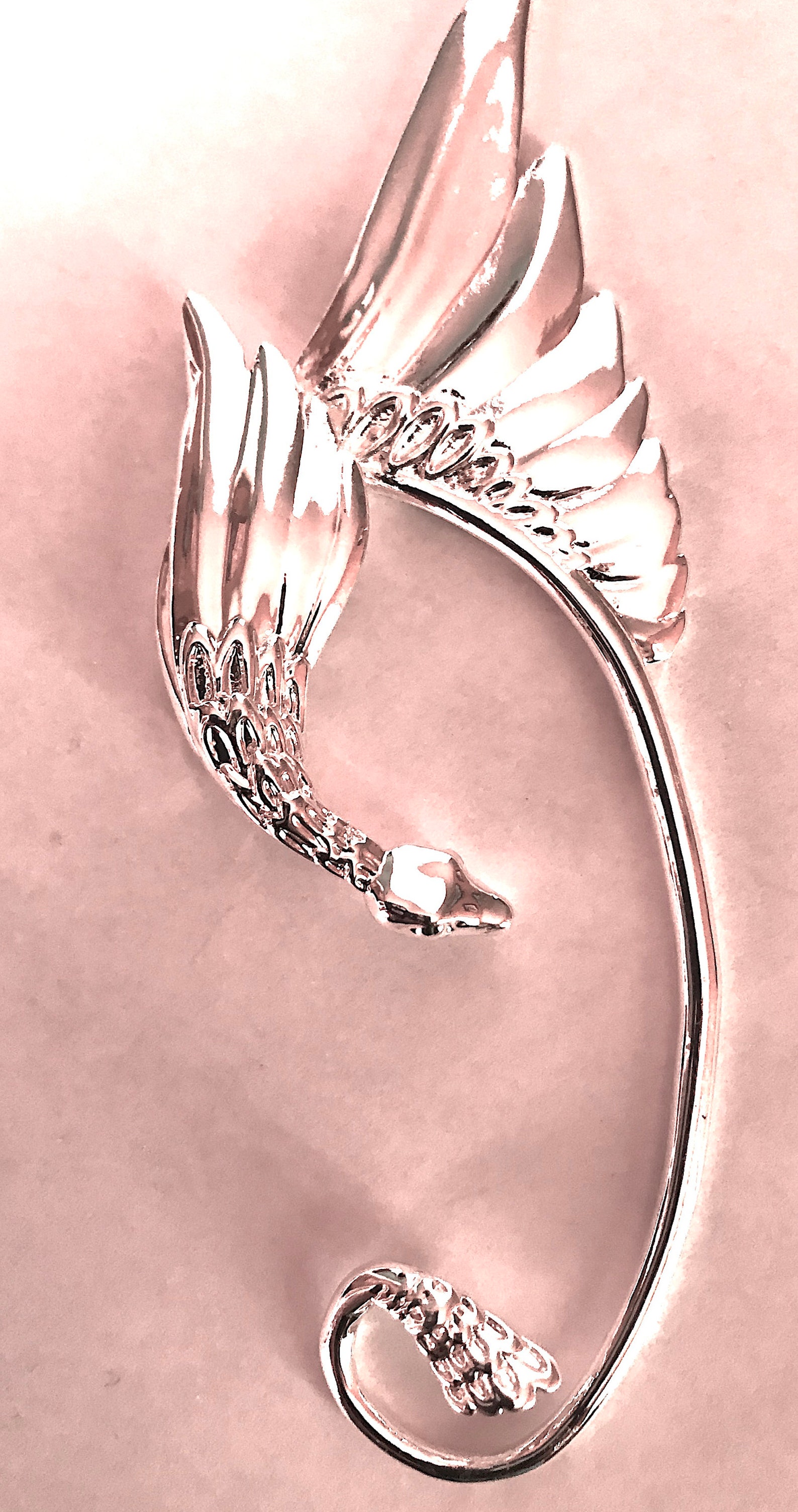 Elf Ears Wings Pair Silver Plated Bronze - Etsy