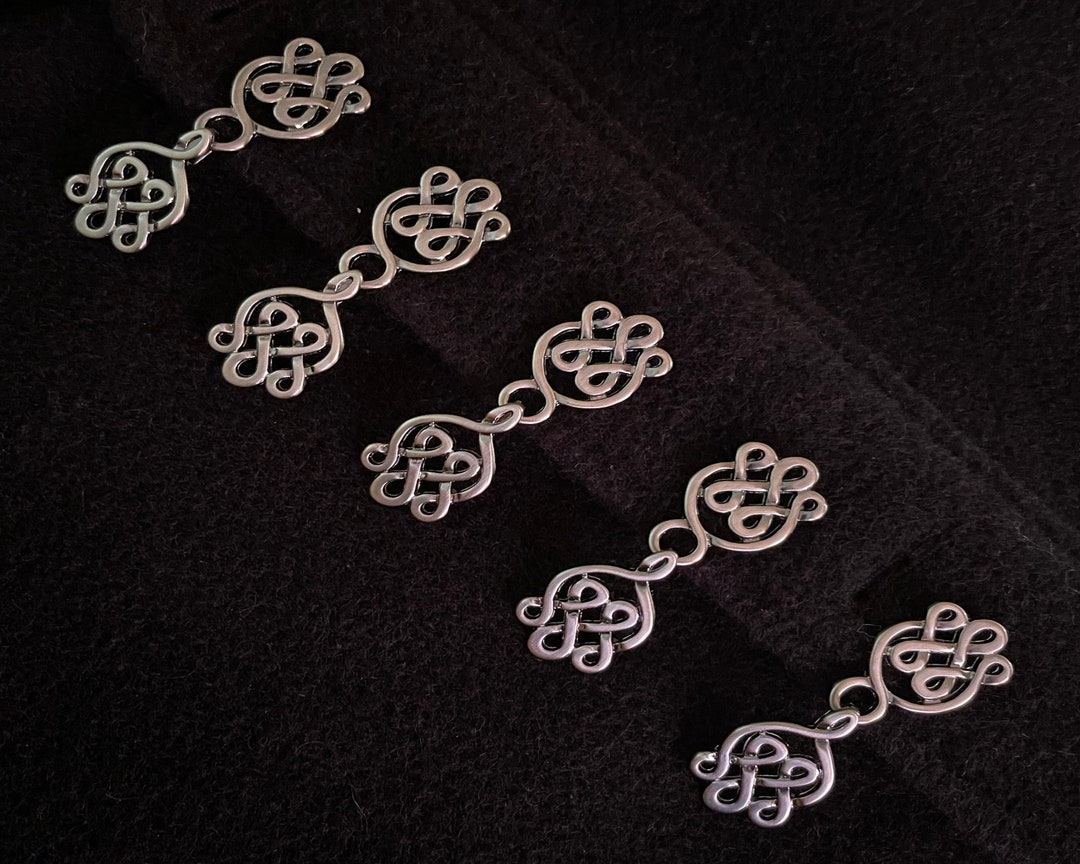 Cloak Clasp Set of 5 Celtic, Fibula, Penannular, Cape Closure - Etsy