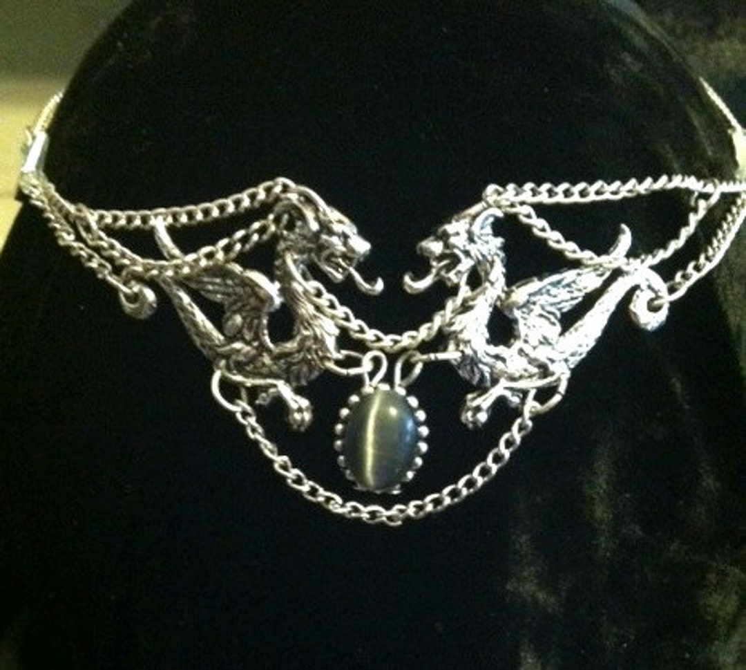 Dragon Tiara With Black Fiber Eye Stone Circlet, Diadem, Crown ...