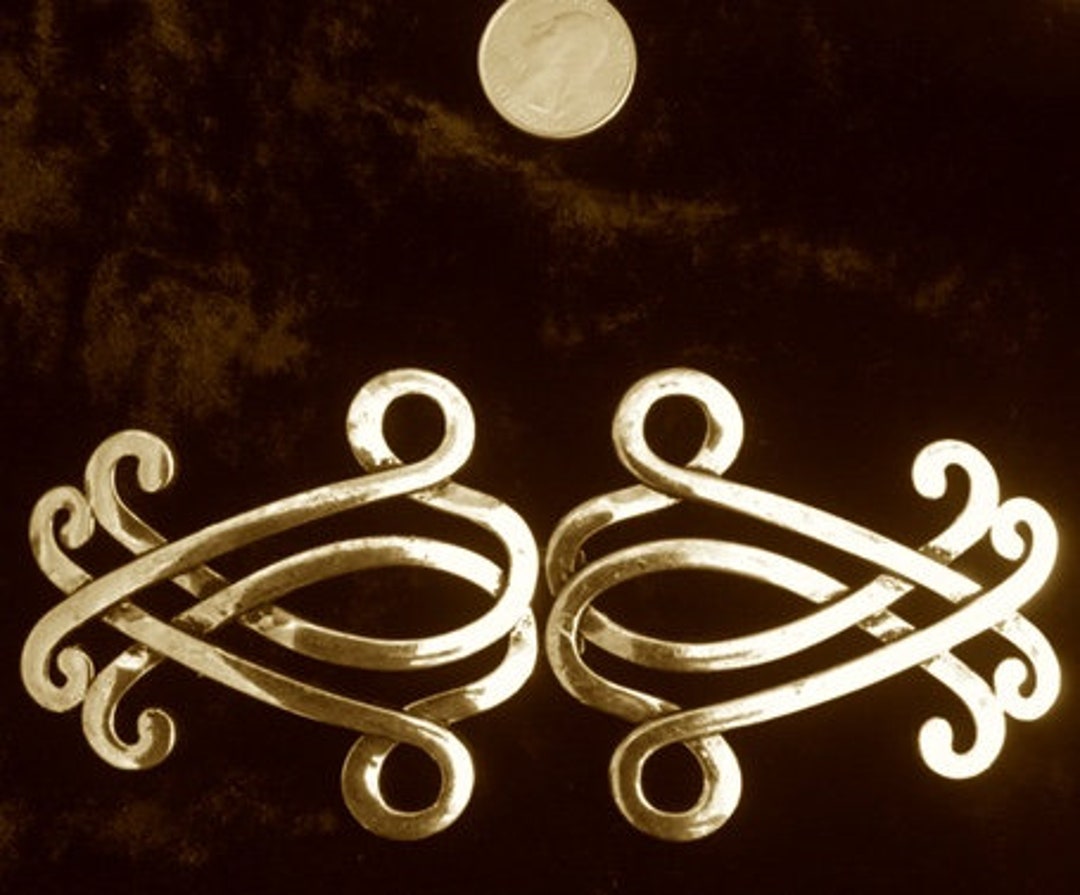 Celtic Cloak Clasp and Cape Closure Fibula Gold, Penannular - Etsy