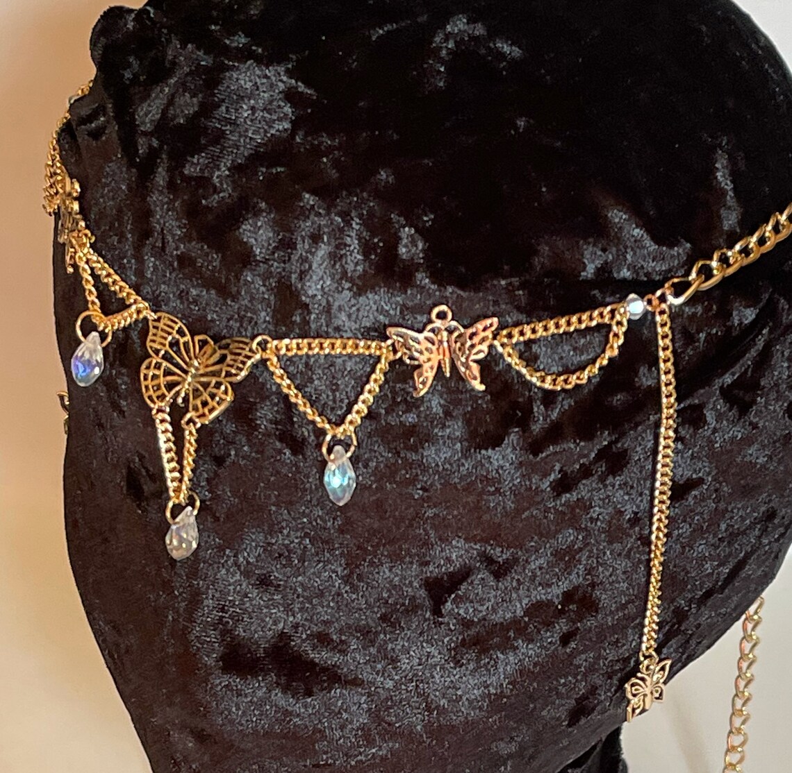 Butterfly Tiara Circlet Diadem Crown Chainmail | Etsy