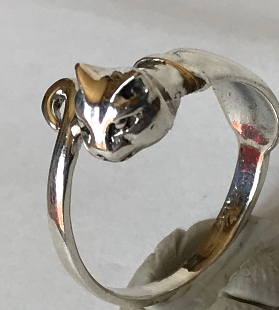 Cat Ring Sterling Silver - Etsy