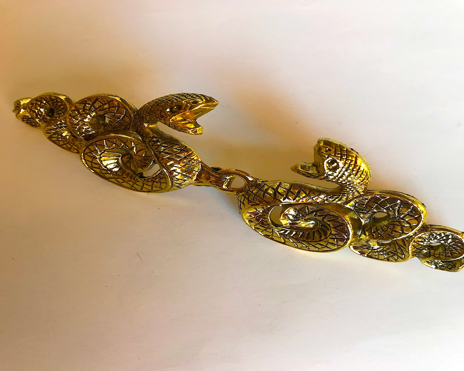 Snake Cloak Clasp Gold Fibula Penannular - Etsy