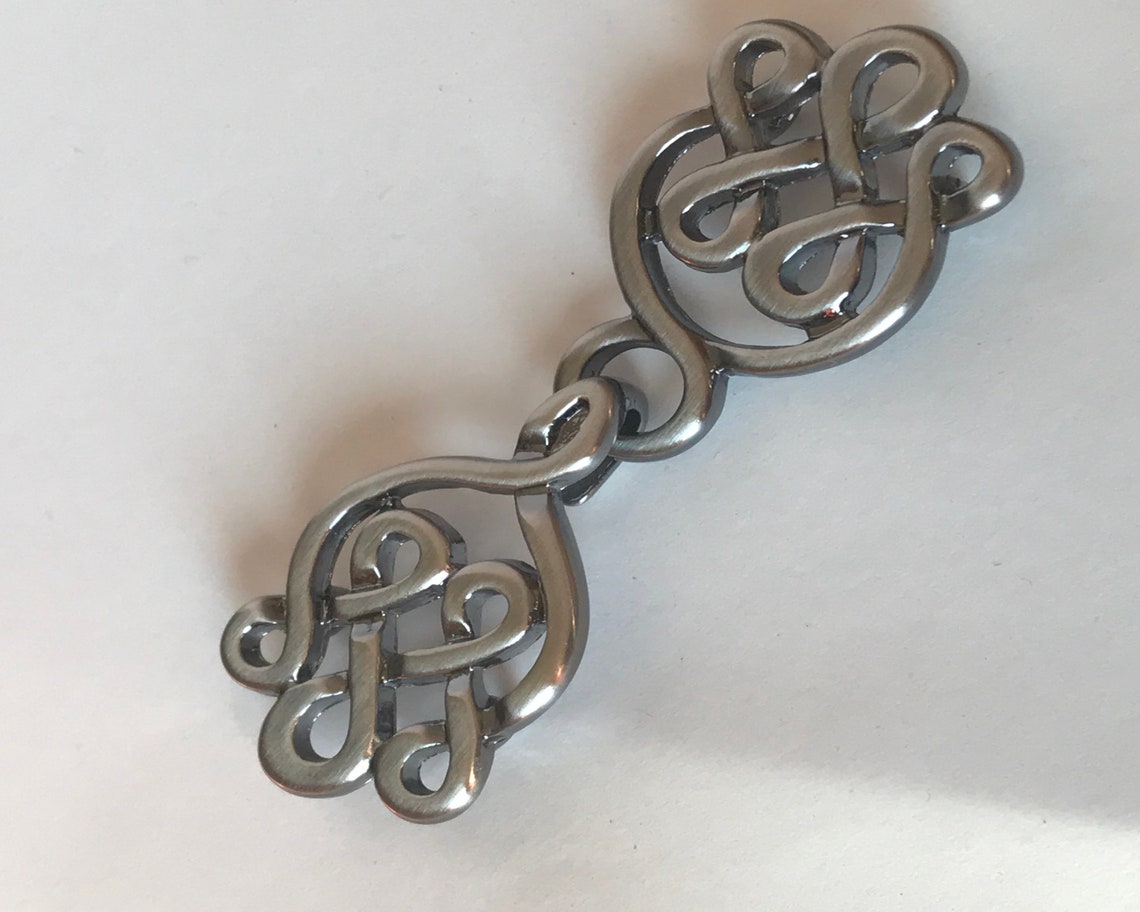 Celtic Cloak Clasp Silver Fibula Penannular Cape Closure | Etsy