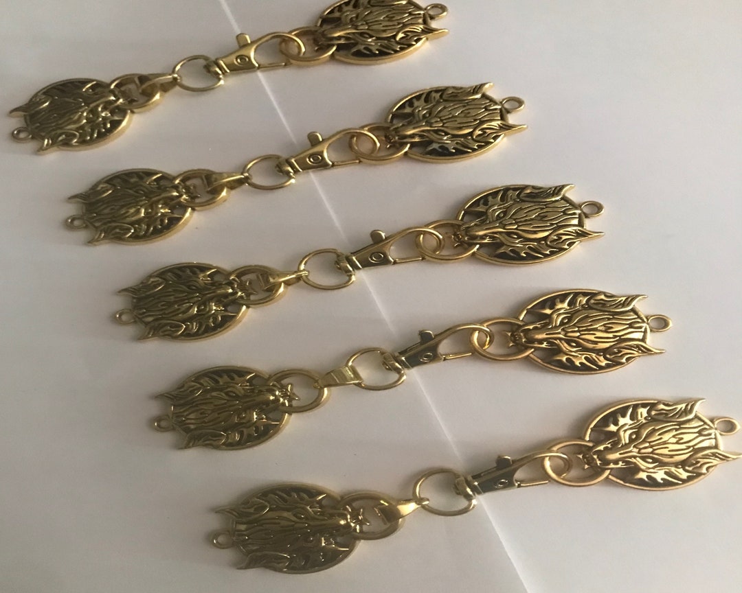 Wolf Cloak Clasp Set of 5 - Etsy