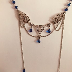 Celtic Tiara Circlet, Diadem, Crown Chainmail Green, Purple, Red or ...