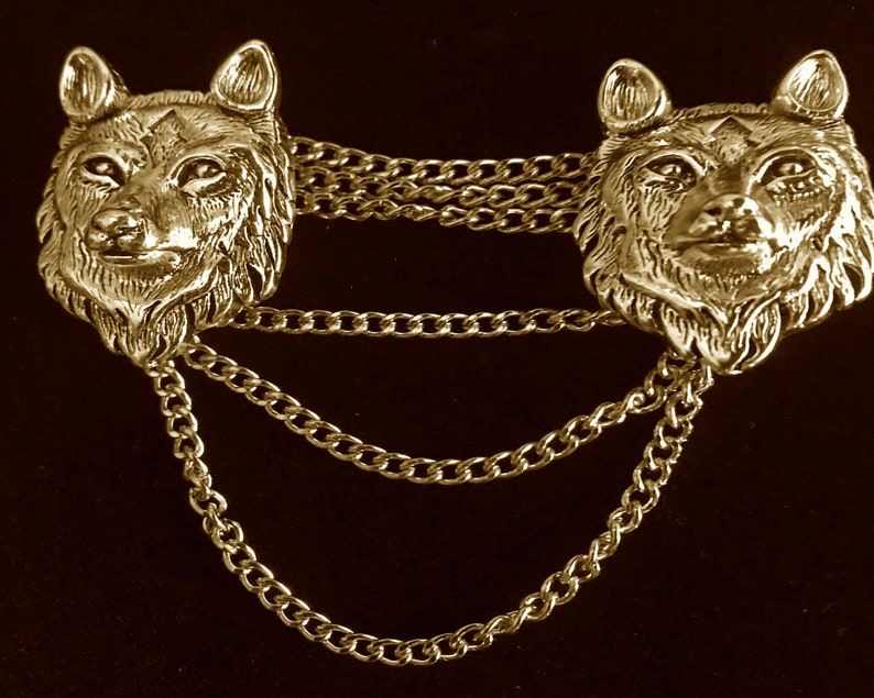 Wolf Cloak Clasp Large Style - Etsy