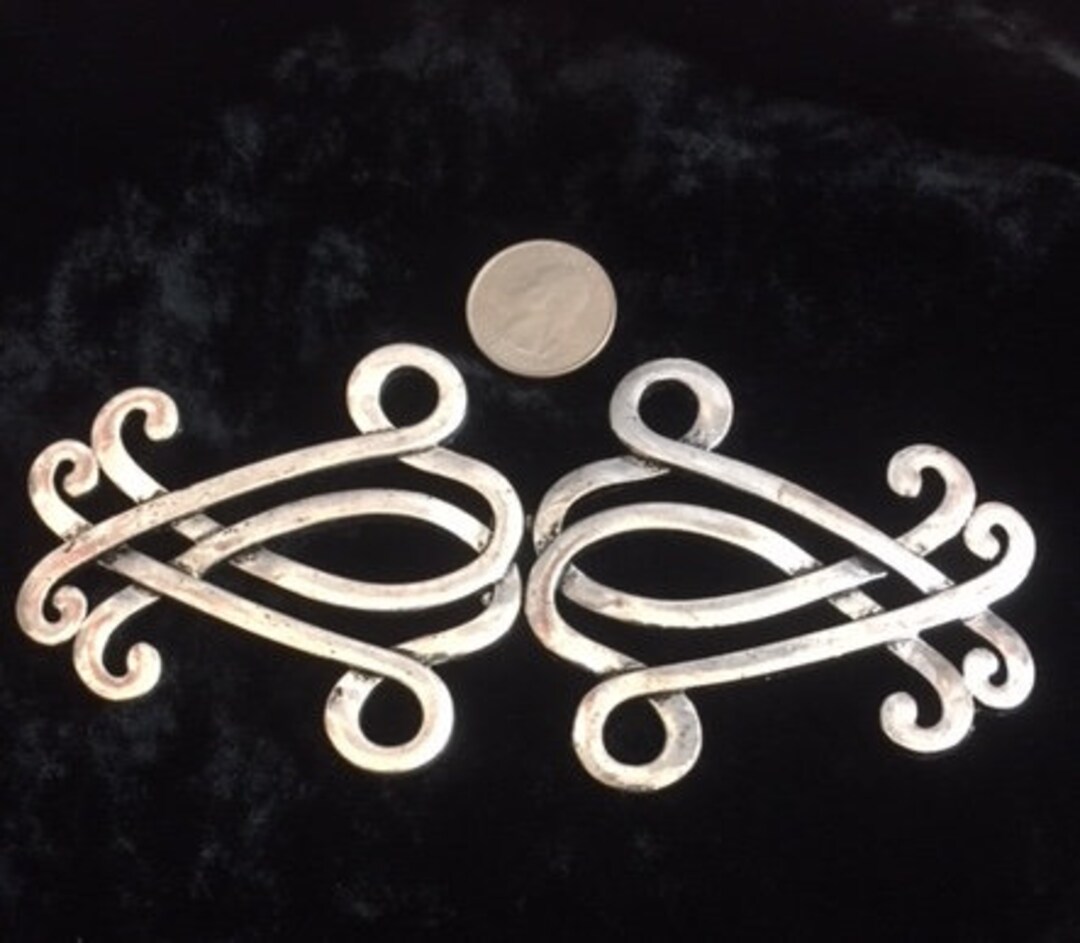Celtic Cloak Clasp and Cape Closure Fibula Silver, Penannular - Etsy