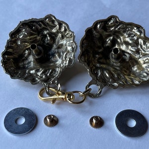 Lion Cloak Clasp Large Size 2 Inches, Penannular, Fibula, Cape Closure ...