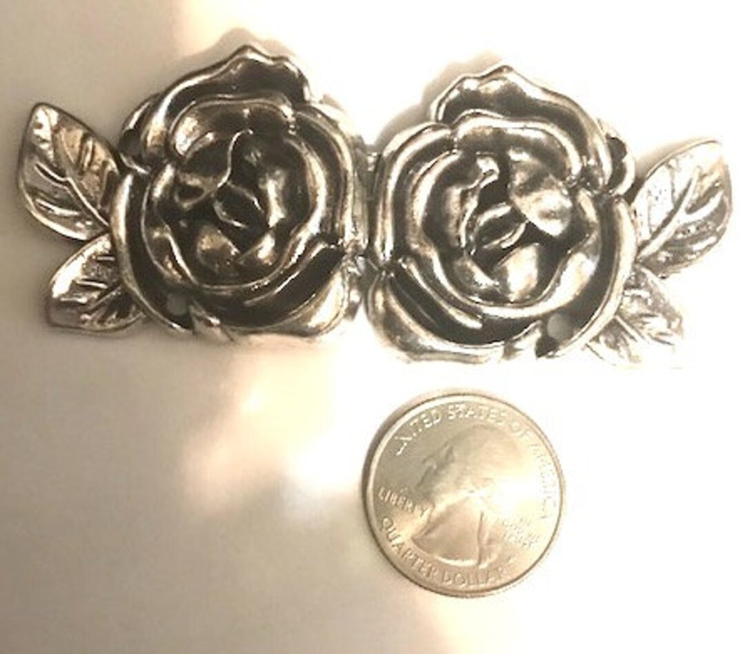 Rose Cloak Clasp Cape Closure Fibula, Penannular - Etsy