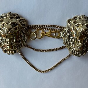 Lion Cloak Clasp Large Size 2 Inches, Penannular, Fibula, Cape Closure ...