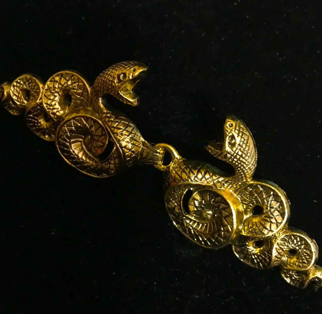 Snake Cloak Clasp Gold, Fibula, Penannular - Etsy