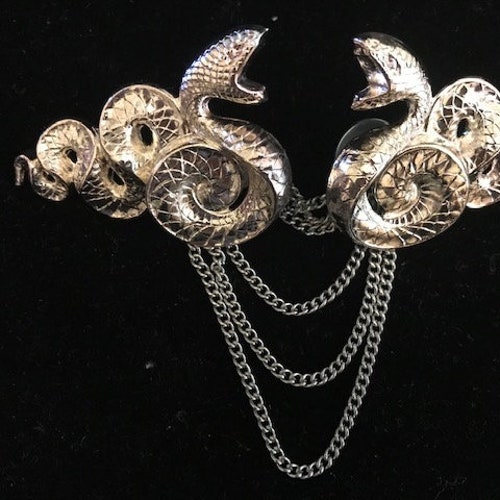 Wolf Cloak Clasp Silver Cape Closure Fibula Penannular - Etsy