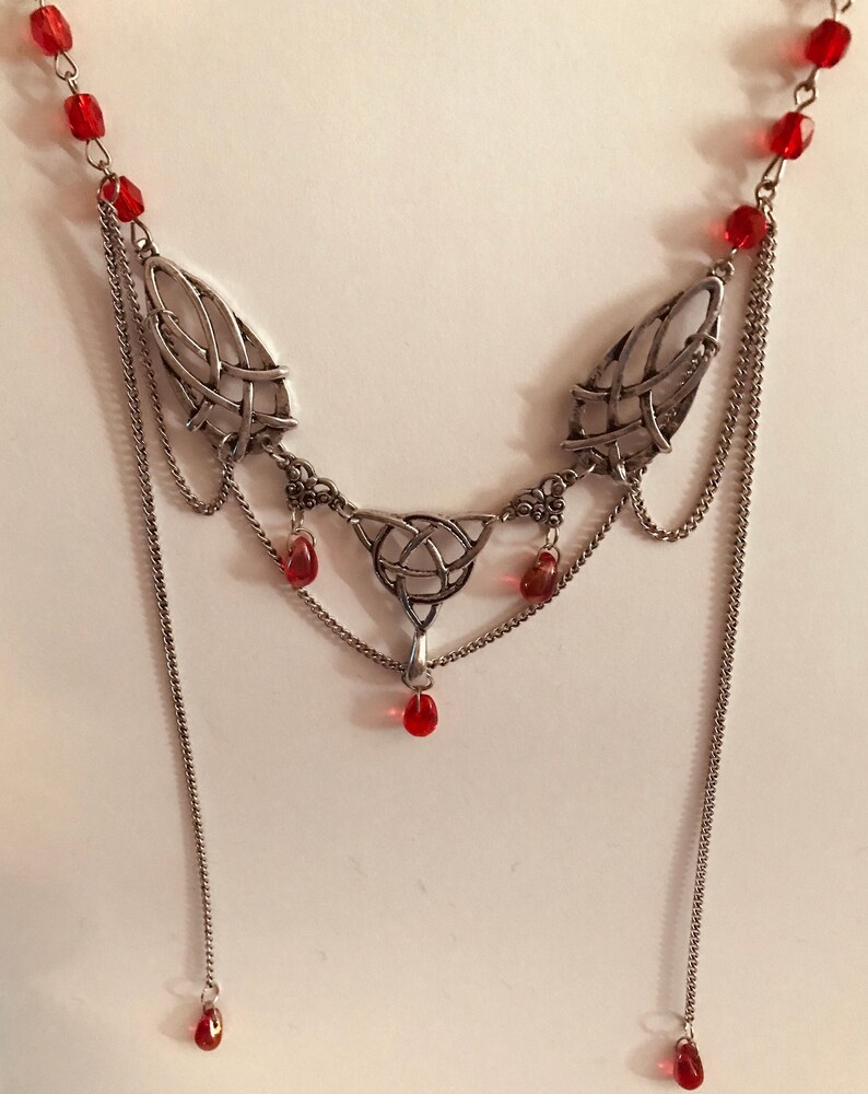 Celtic Tiara Chain Mail Circlet Diadem Red Green Blue or - Etsy