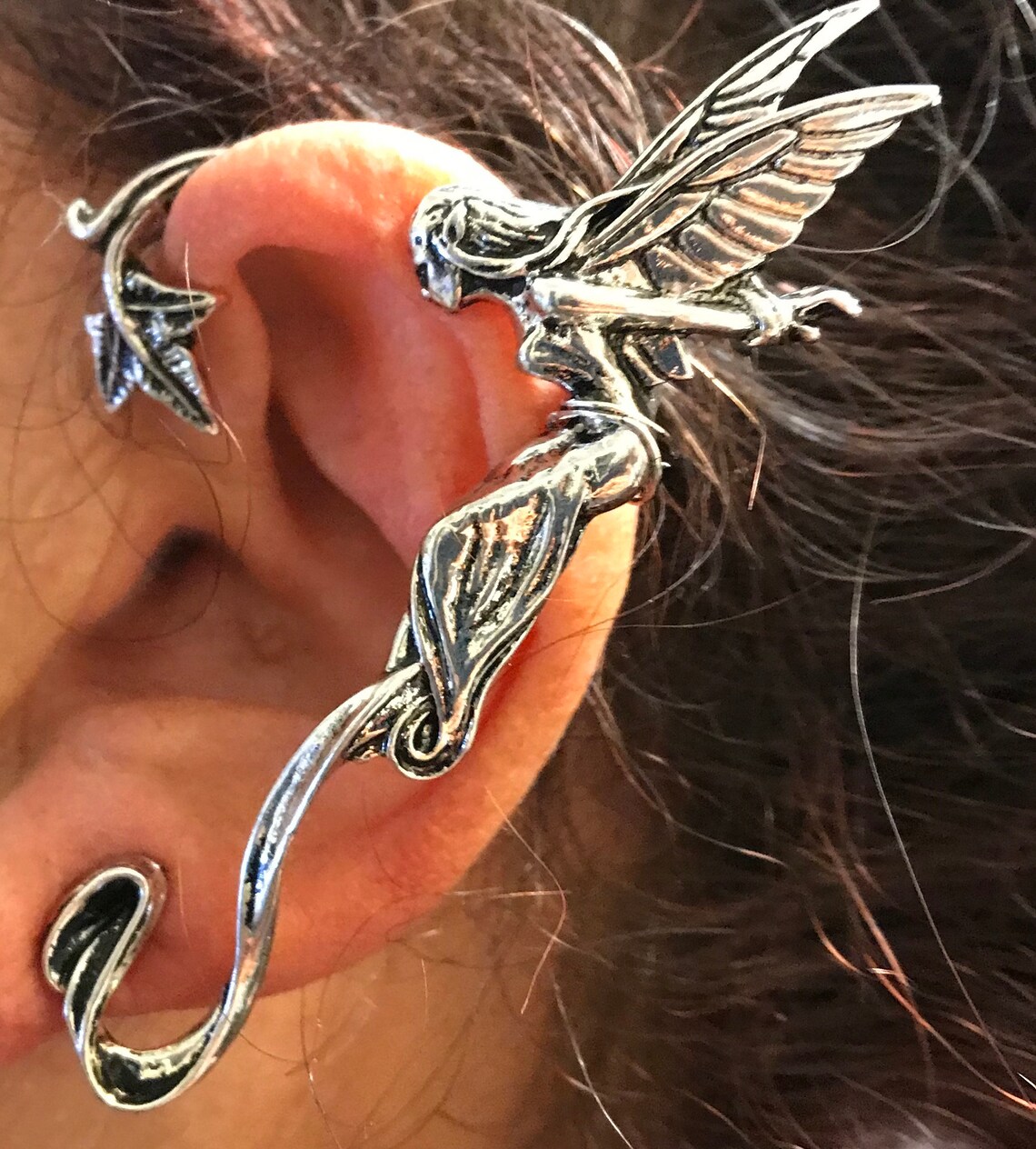 Fairy Ear Cuff Ear Wrap Silver Elf Ear Single Left Ear Only - Etsy