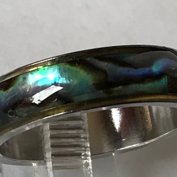 Paua Shell Ring - Etsy