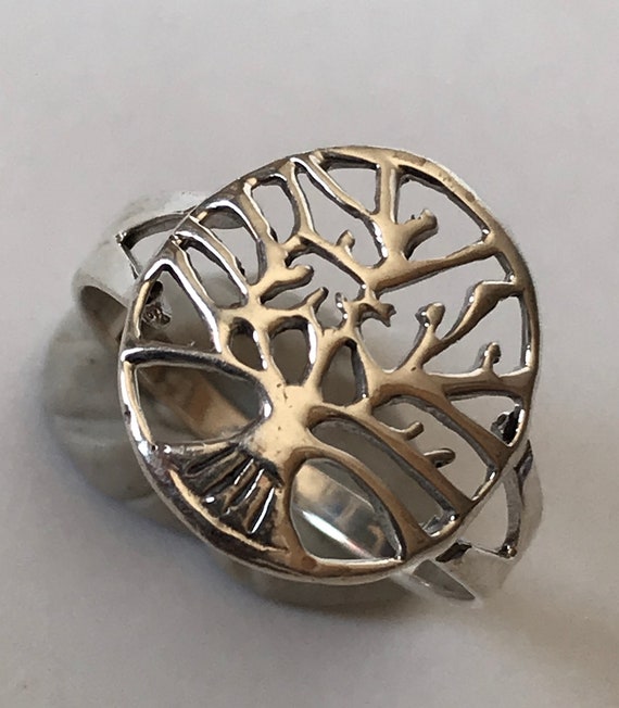 Tree of Life Ring Sterling Silver - Etsy
