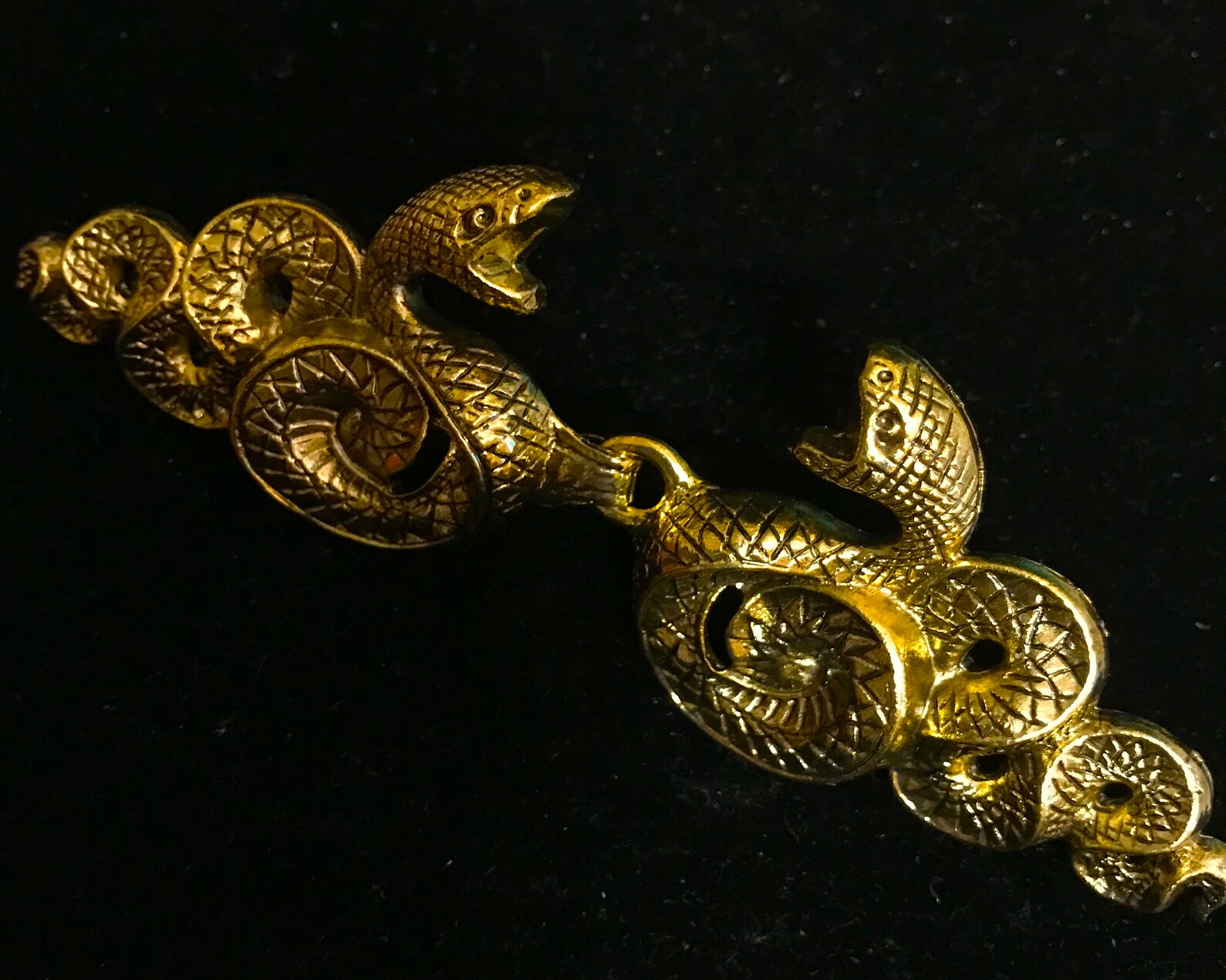 Snake Cloak Clasp Gold Fibula Penannular - Etsy