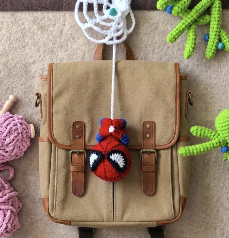 Spider-man Crochet Pattern, Car Hanging Pattern,amigurumi Superhero ...