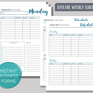 Doggy Daycare Bundle Registration Form New Dog Enrollment Application ...